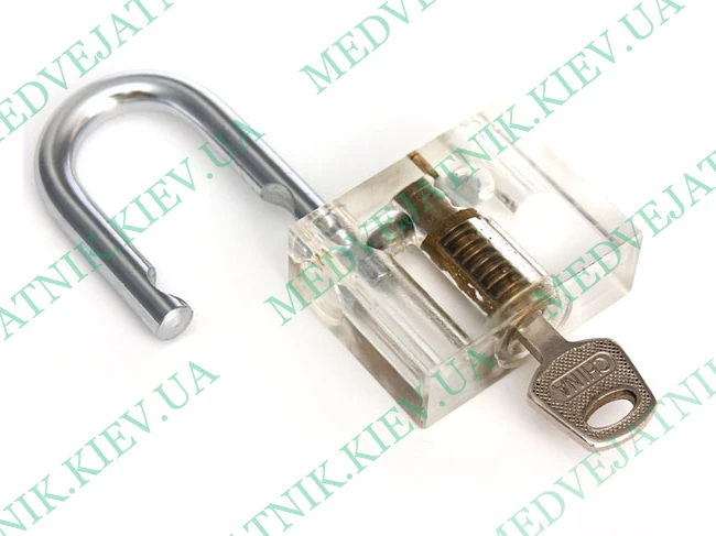 Transparent lock Square Key Training